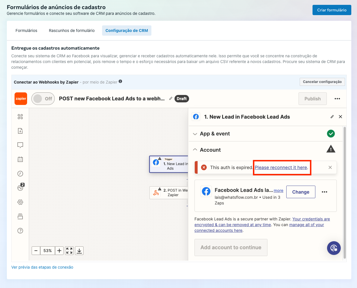 Leads de Formulários da Meta: Como Conectar à Whatsflow